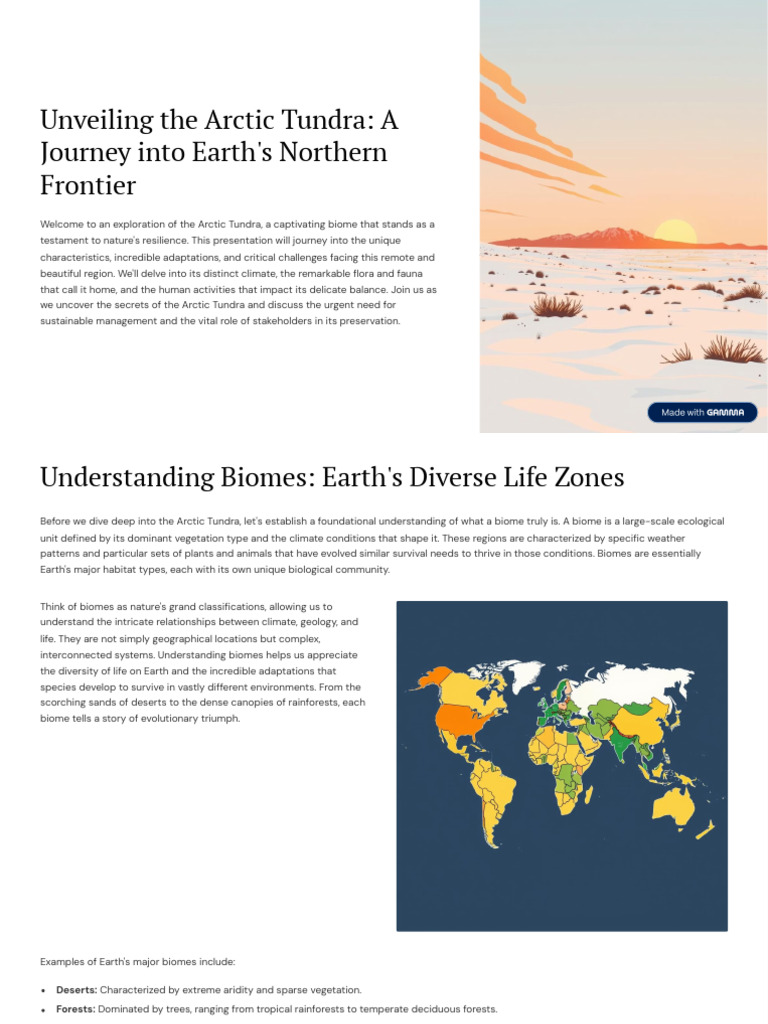 Unveiling The Arctic Tundra A Journey Into Earths Northern Frontier ...