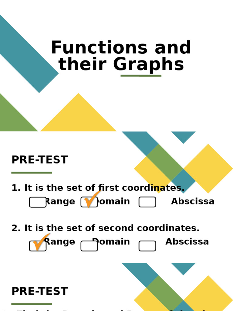 Understanding Functions and Graphs | PDF | Function (Mathematics) | Set ...
