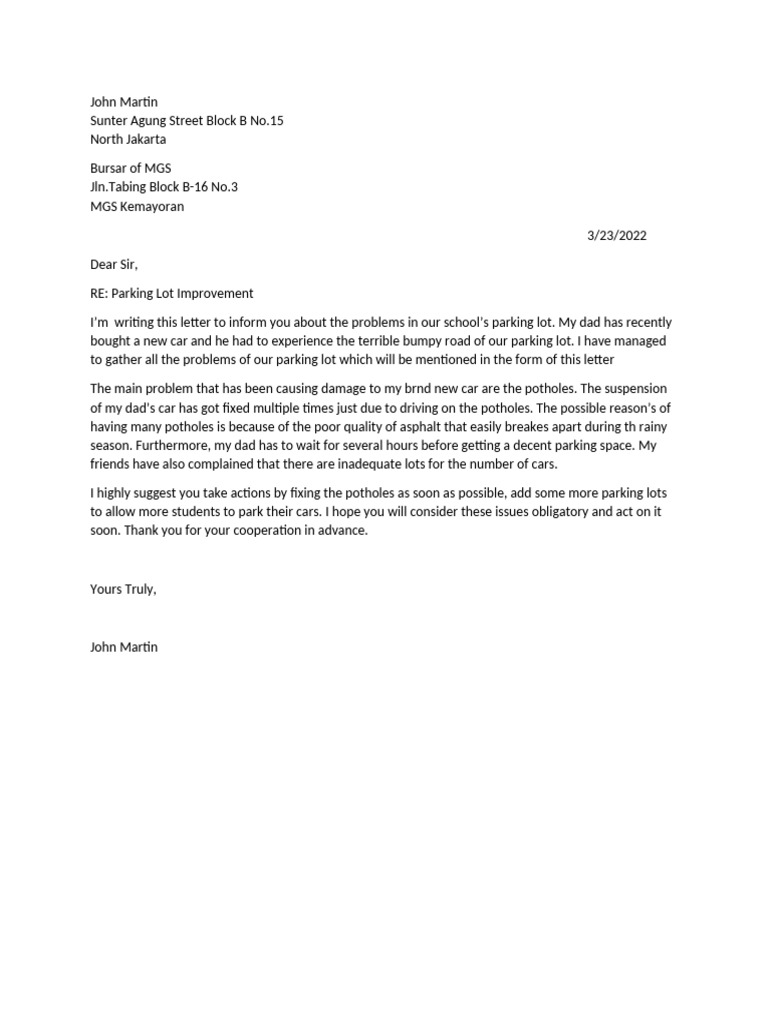 Formal Letter by Hargun | PDF