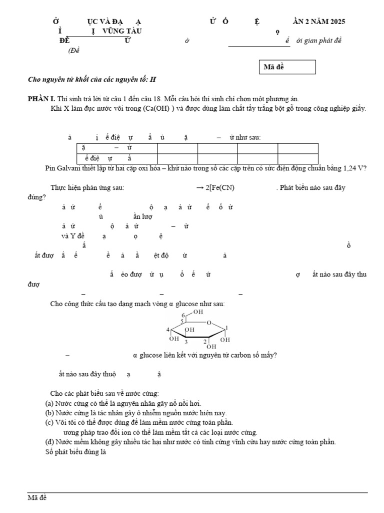 Hoa Hoc - Ma - de - 1202 | PDF