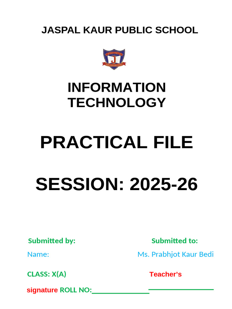 Practical File Format | PDF