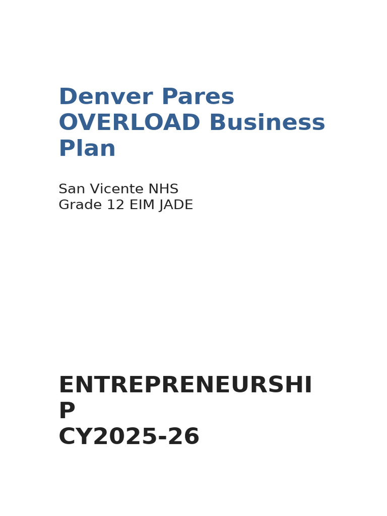 Denver Pares Overload | PDF