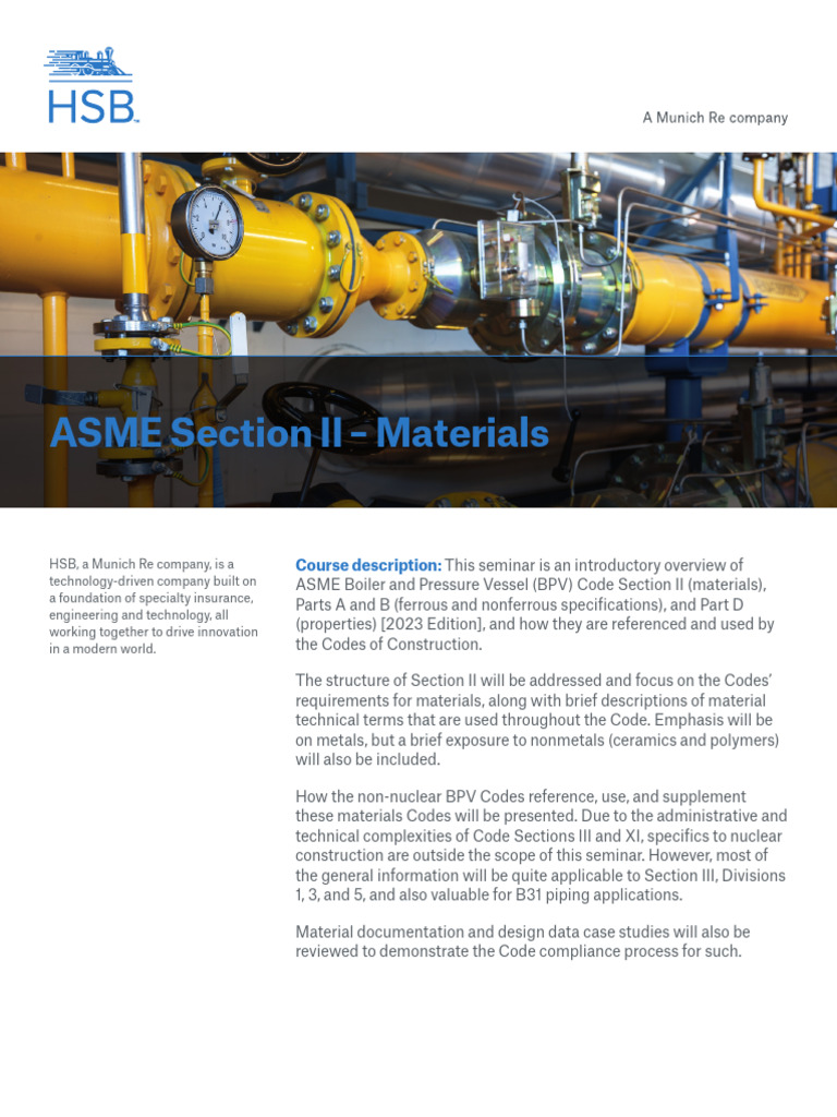 ASME Section II Materials Overview | PDF | Boiler | Metallurgy