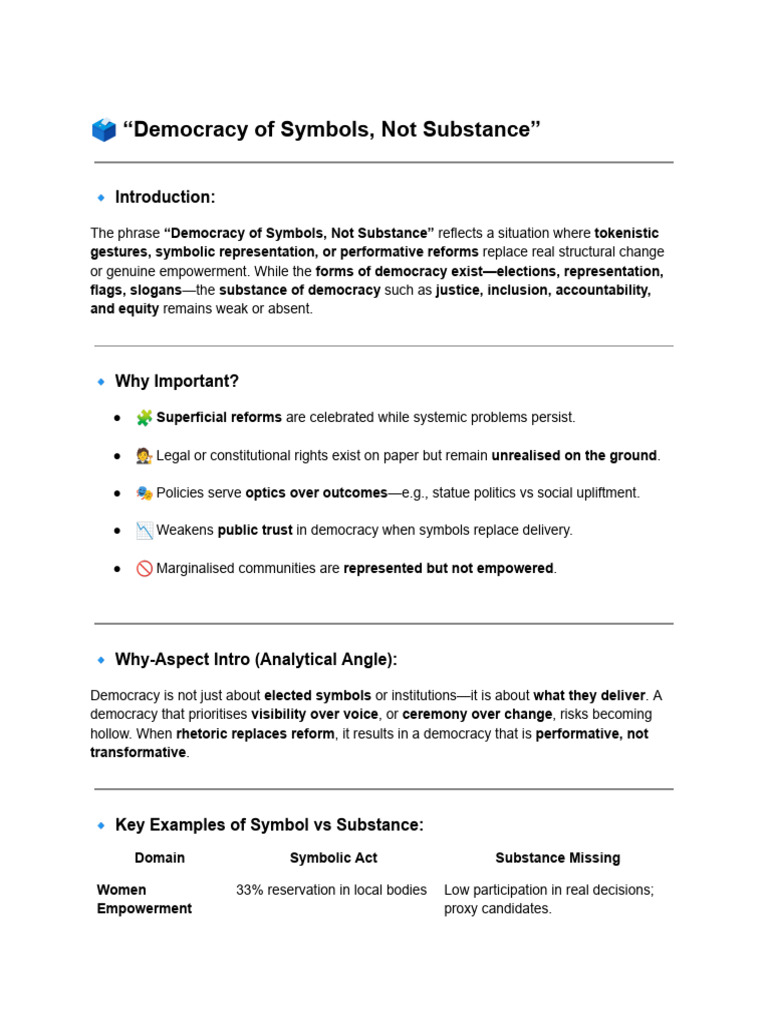 GS-2 Constitution and Governance Topics UPSC | PDF | Governance | Democracy