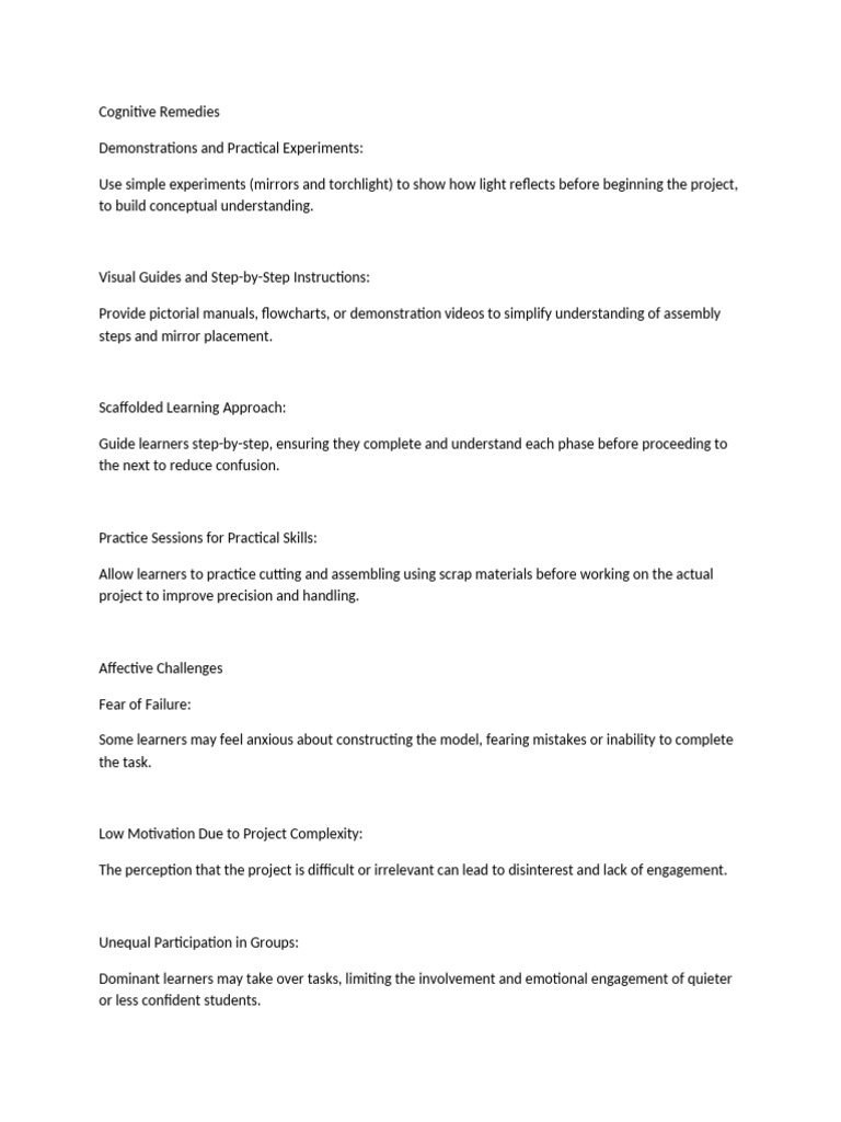 Cognitive Remed-WPS Office | PDF | Learning | Affect (Psychology)