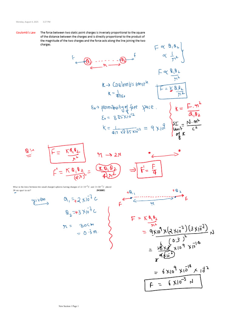 Electrostatics - Class - 02 | PDF