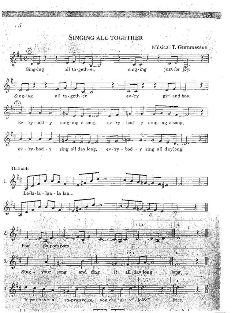 344 - Singing All Together - T. Gummesson - Canon | PDF