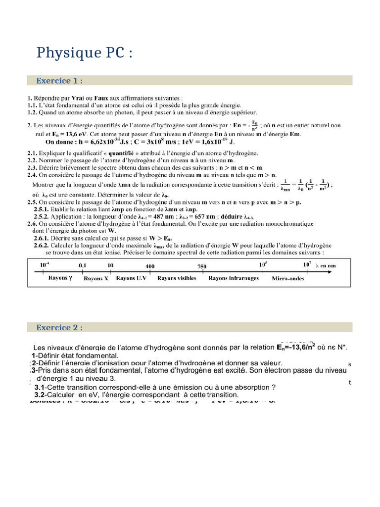 Physique PC 07-03-20 | PDF