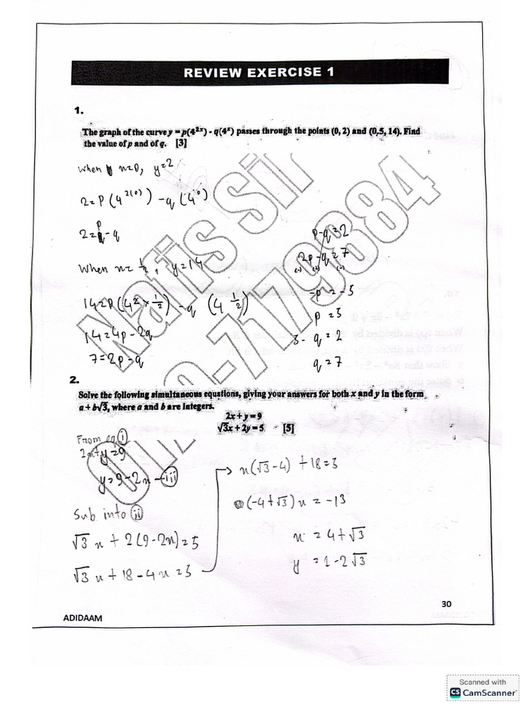 Review Exercise 1 | PDF
