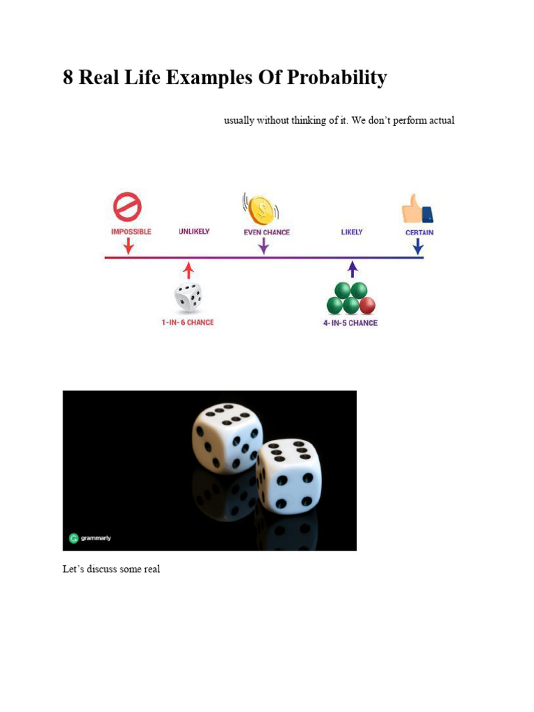 Real-Life Applications of Probability | PDF | Forecasting | Probability