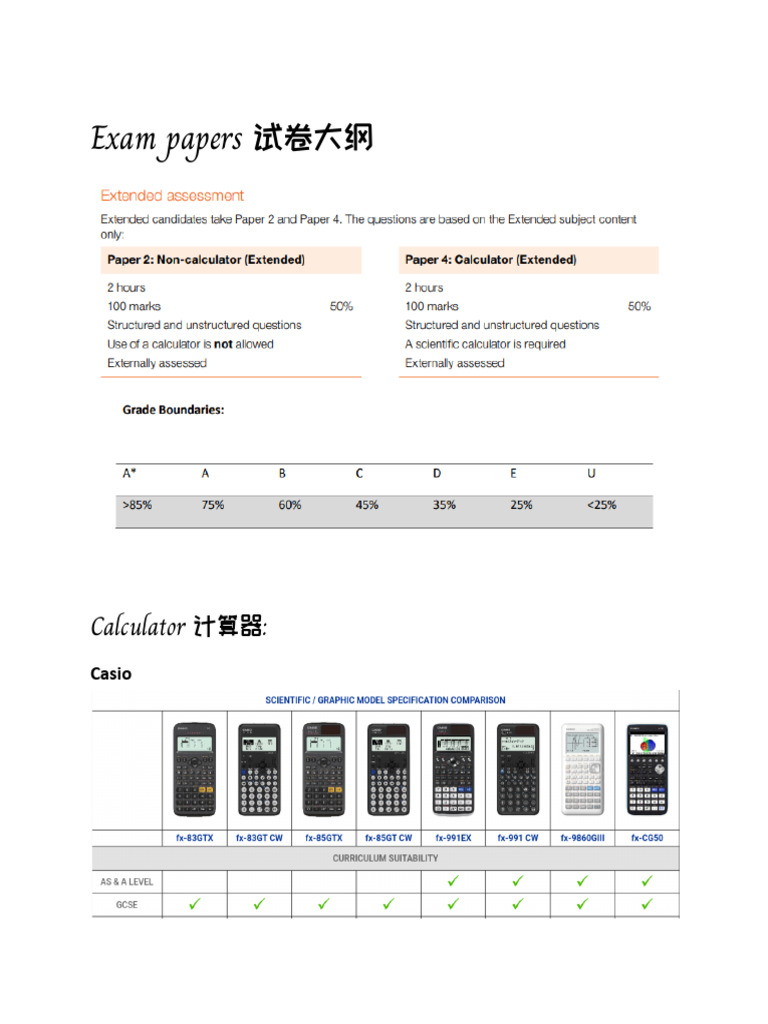 IGCSE Math 0580 - Syllabus & 1.1 Types of Numbers | PDF