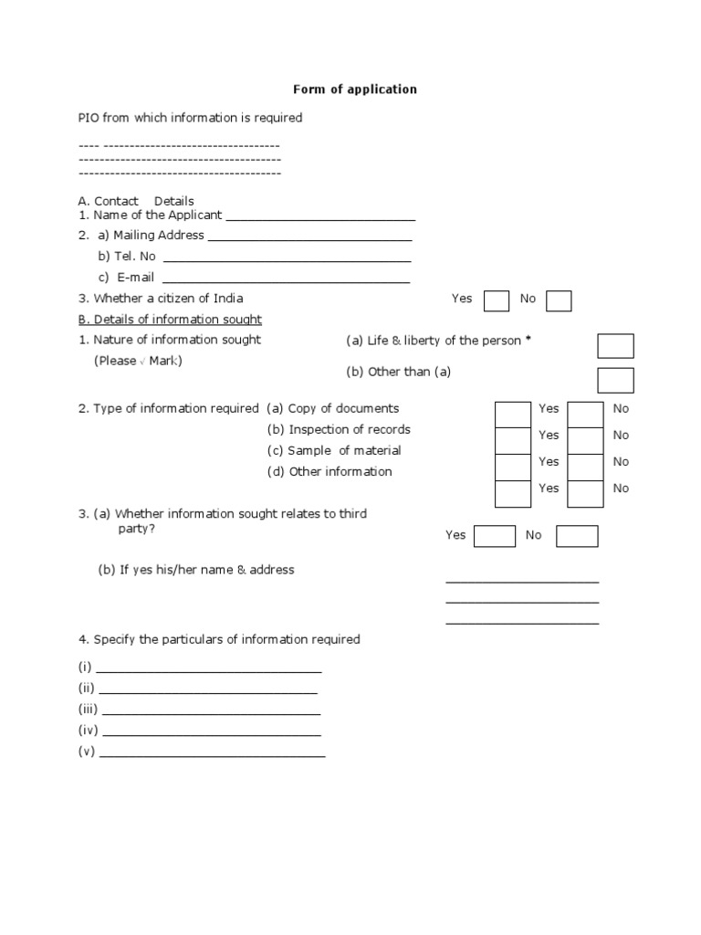 RTIapplication | PDF | Finance & Money Management