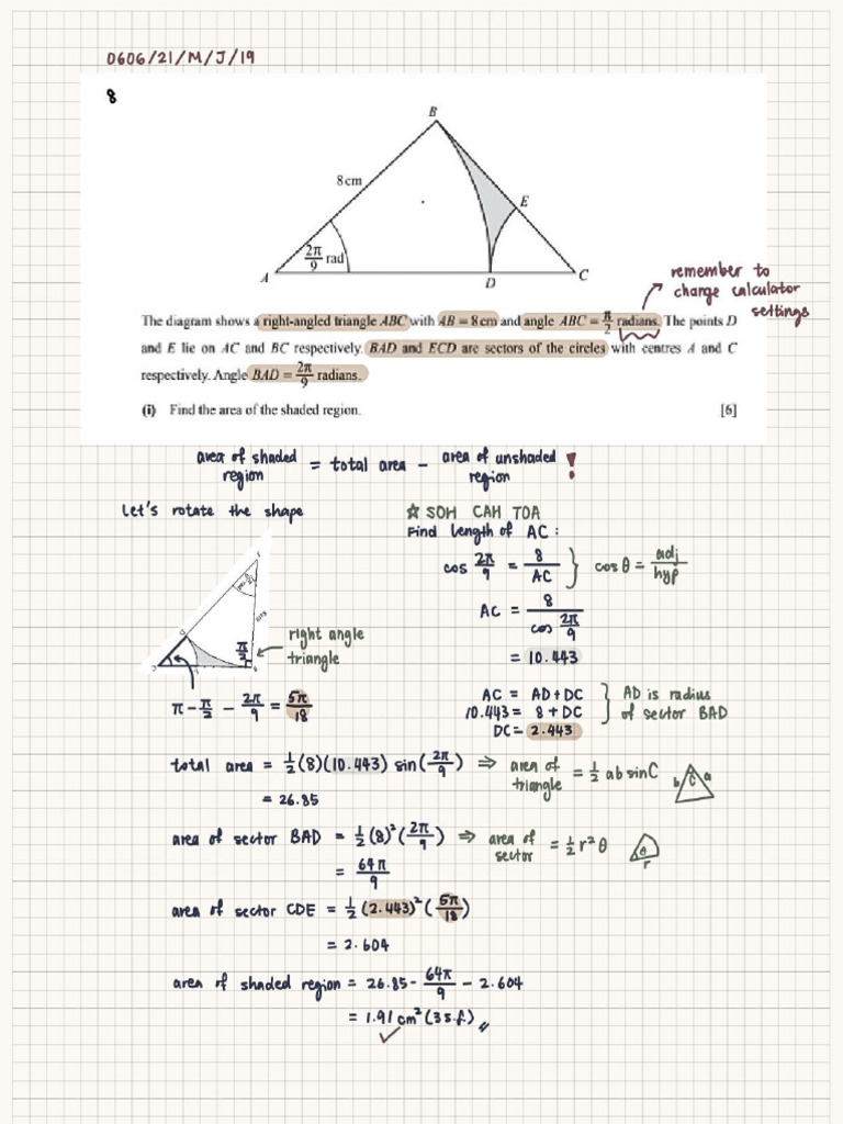 Igcse Addmath Hard Question | PDF