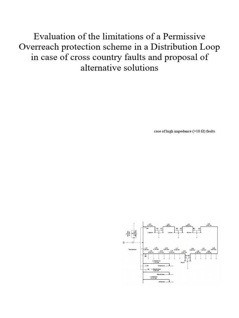 Limitations of Permissive Overreach Protection | PDF | Relay ...