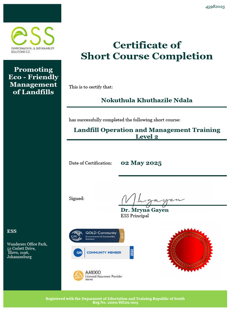 Course Completion Certificate | PDF