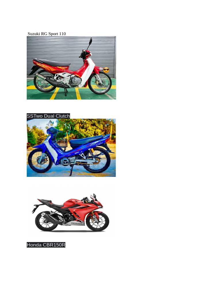 Suzuki RG Sport 110 | PDF
