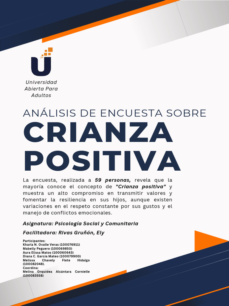 ANÁLISIS de Encuesta Sobre Crianza Positiva_compressed | PDF | Las emociones | Metodología de ...