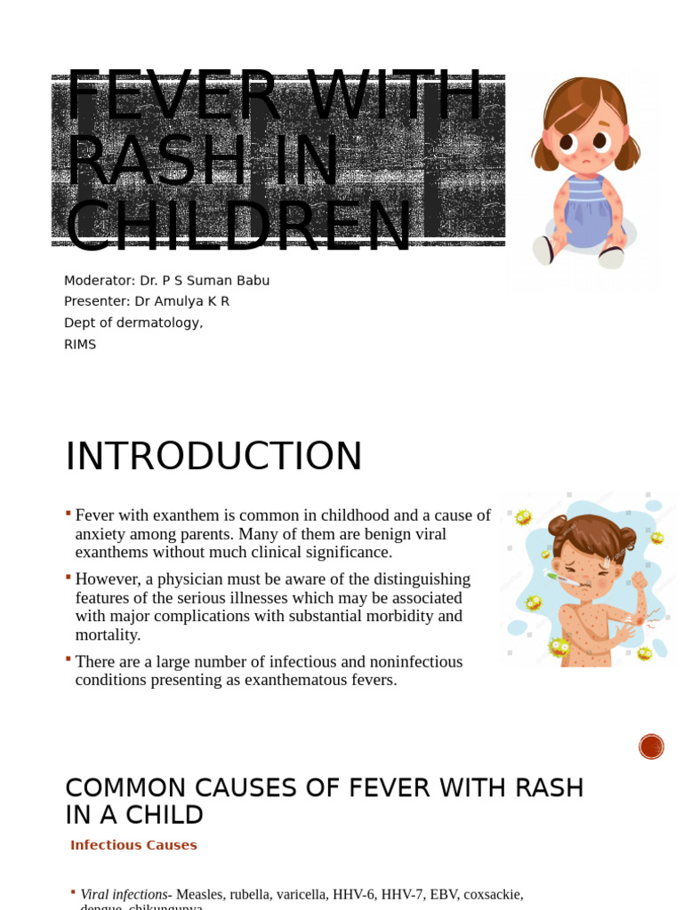 Fever and Rash in Children: Causes & Insights | PDF | Measles | Human ...
