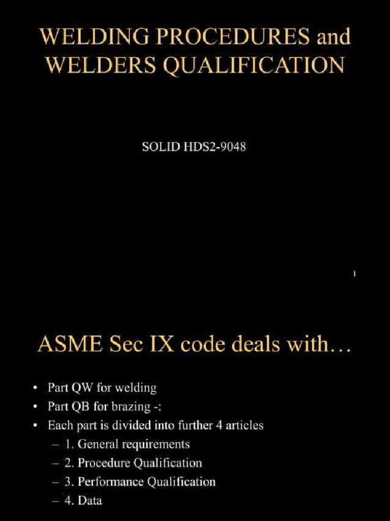 Welding Procedure and Qualifications | PDF