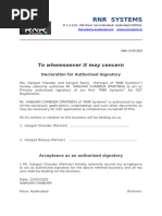 GST Authorization for Company Representation | PDF