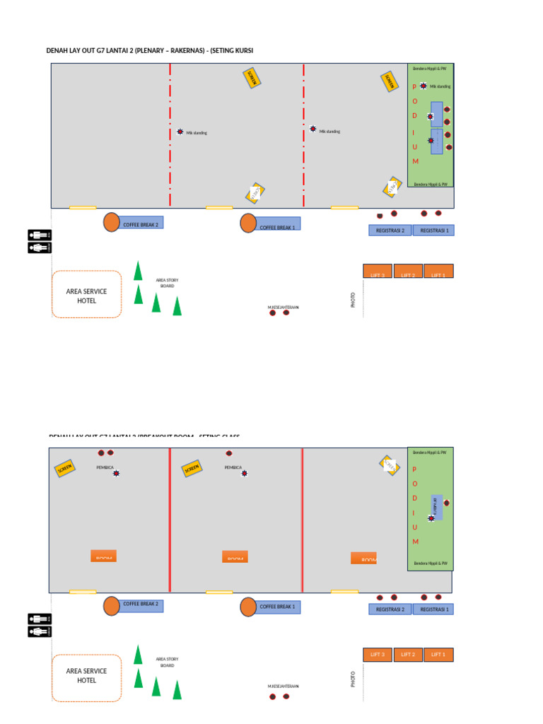 Denah Lay Out Pit Hippii | PDF