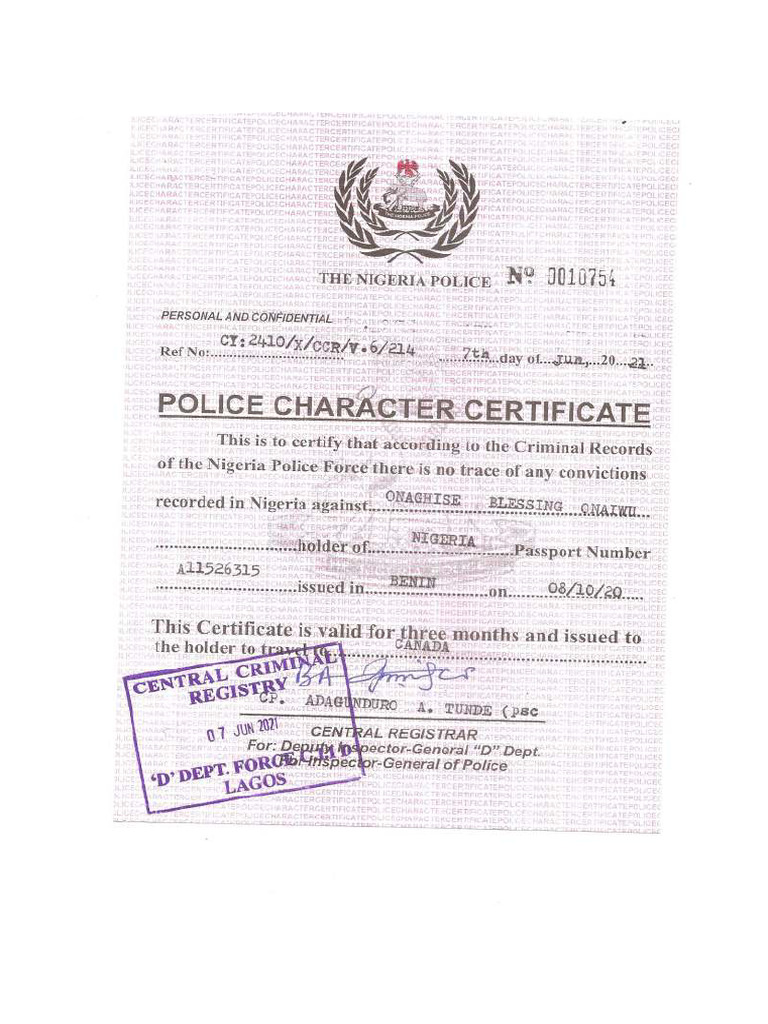 Police Finger Print | PDF