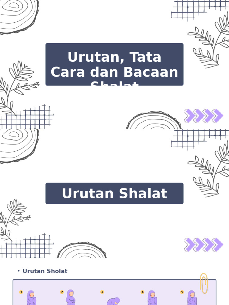 Tata Cara Dan Bacaan Sholat | PDF