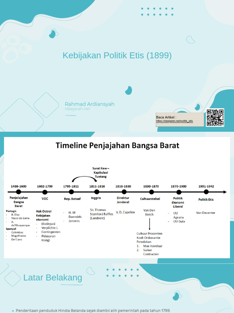 Kebijakan Politik Etis di Hindia Belanda | PDF
