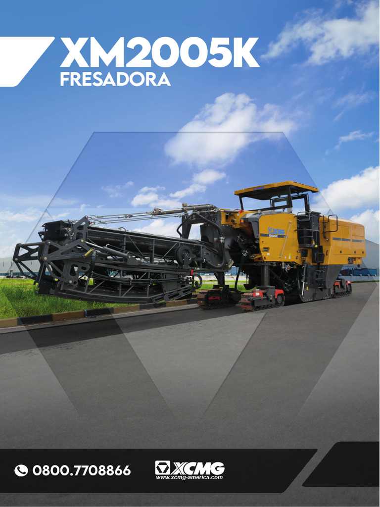 Fresadora XM2005K: Eficiência em Pavimentos | PDF