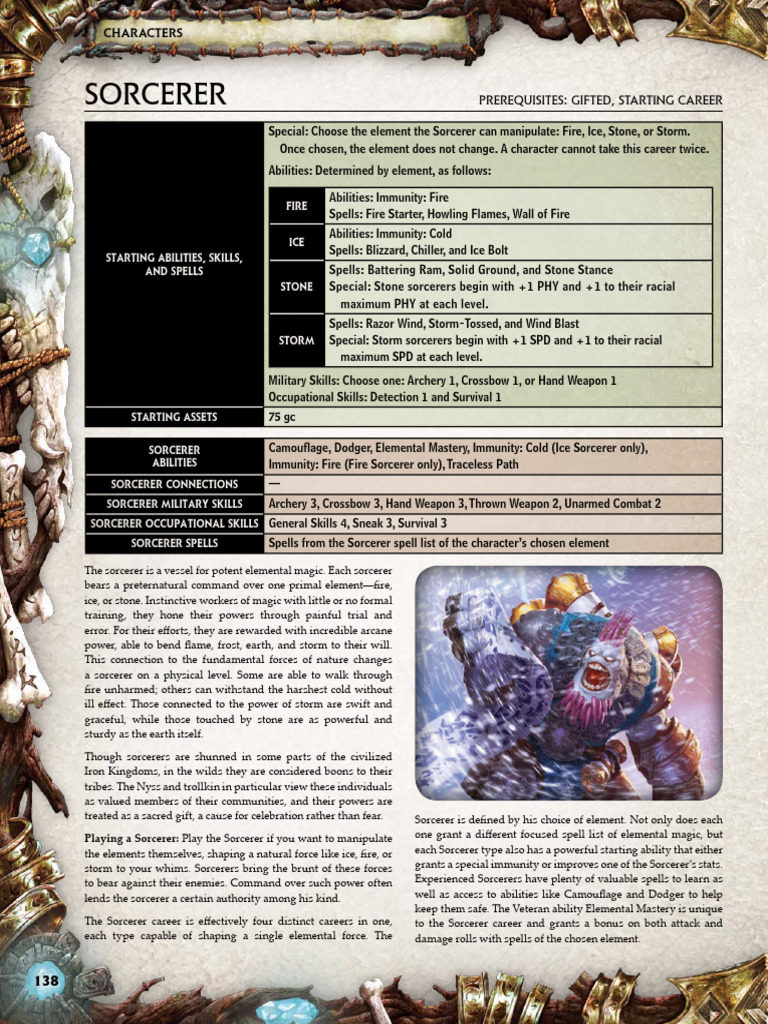 Elemental Sorcerer Career Guide | PDF