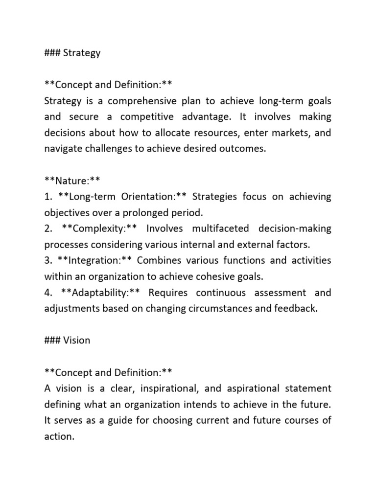 Strategic Management Theories Overview | PDF | Strategic Management | Goal