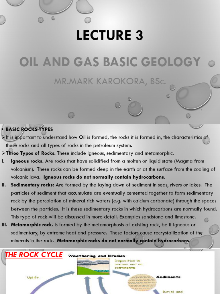 Oil And Gas Lecture 3 4 1 Pdf Petroleum Reservoir Sedimentary Rock