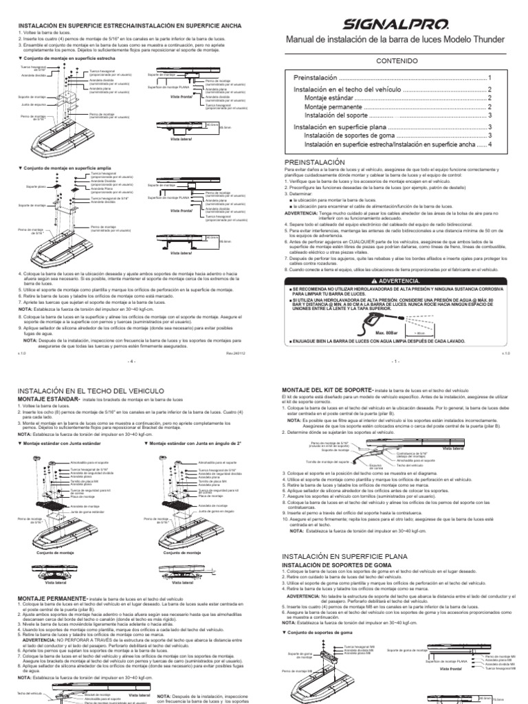 Thunder | PDF | Tornillo | Arandela (Hardware)