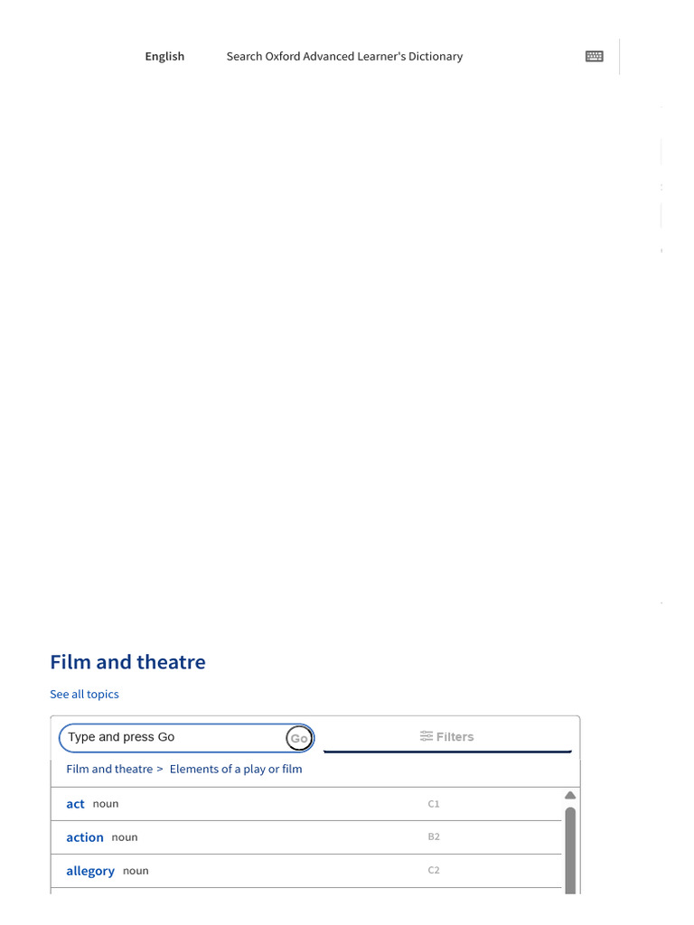 Topic Dictionaries at Oxford Learner's Dictionaries | PDF | Noun ...
