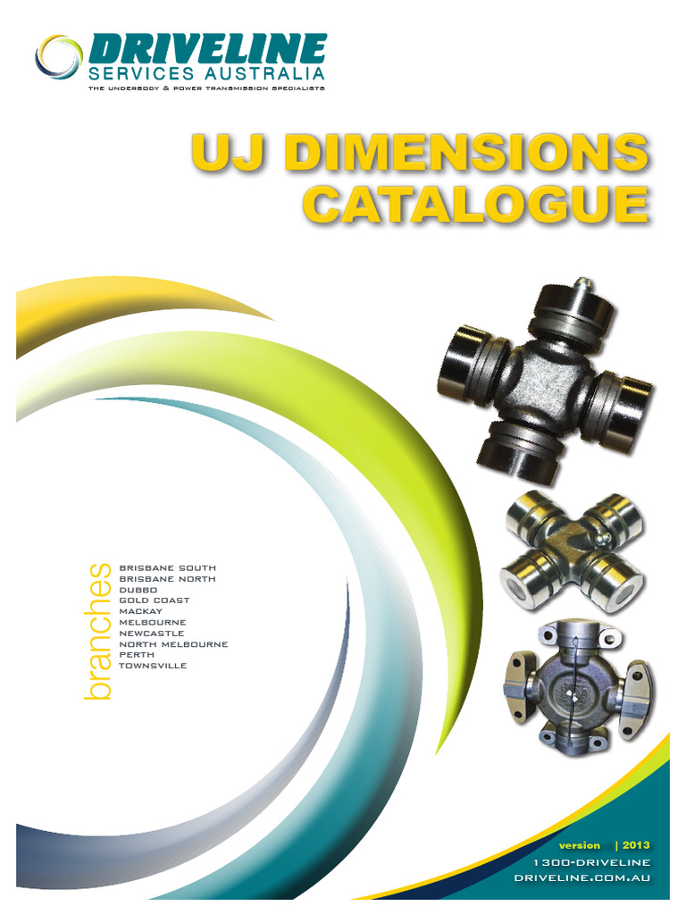 Universal Joint Dimensions Catalogue | PDF | Vehicles | Electric ...