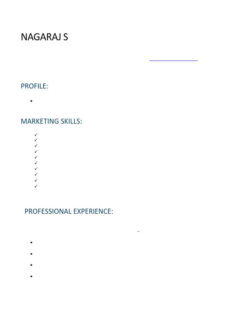 Nagaraj Updated Resume 2025 | PDF | Business