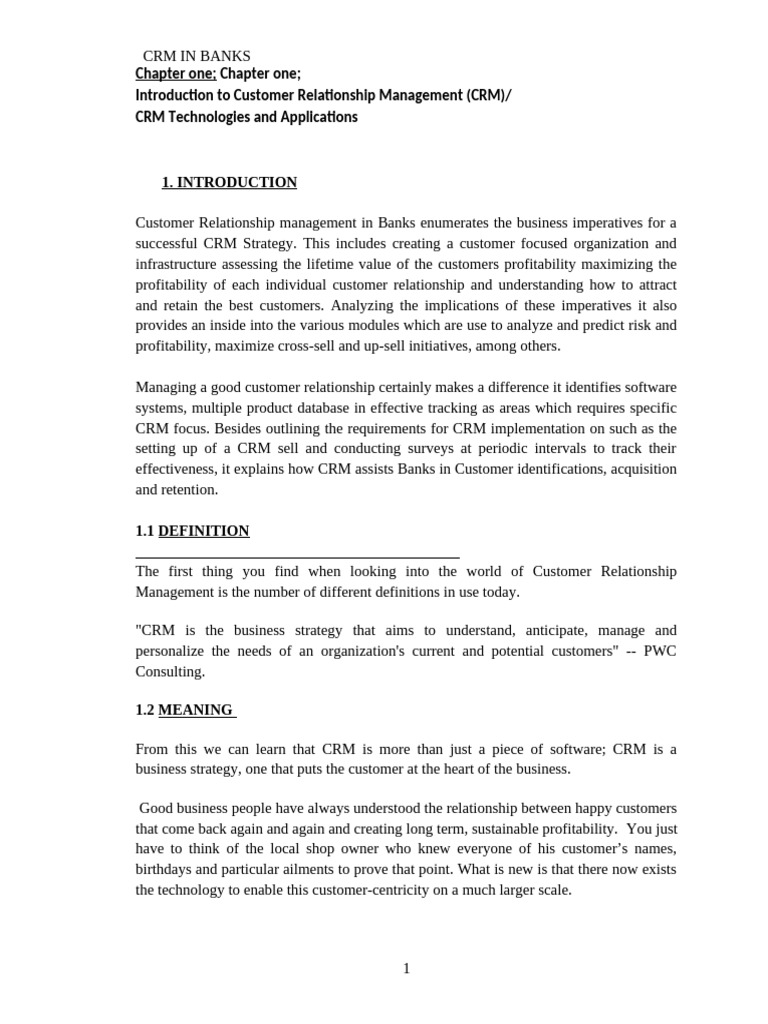 CRM-in-Banking level three | PDF | Customer Relationship Management ...