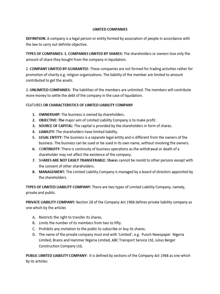 6488_limited Liability Company | PDF | Liquidation | Stocks