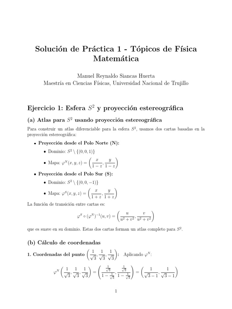 Atlas Diferenciable y Tensor de Inercia en Física | PDF | Tensor ...