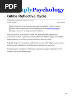 Gibbs Reflective Cycle Template Guide | PDF