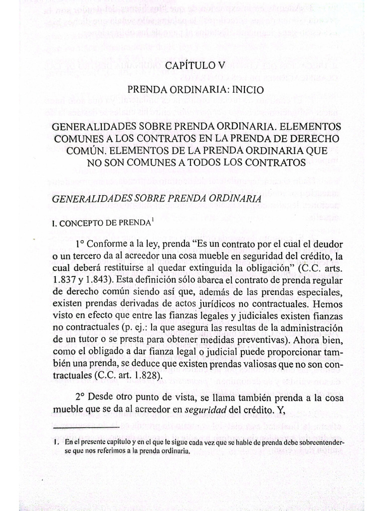 La Prenda Ordinaria Corte III DG | PDF