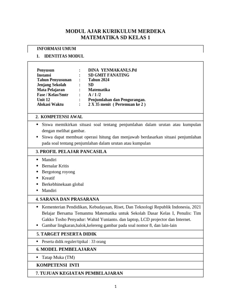 MODUL AJAR - RPP PPL SIKLUS 2 Sesi 2 2024 | PDF