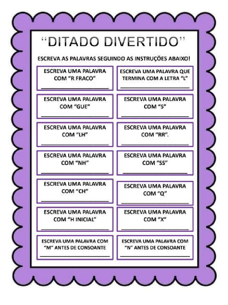 Ditado Divertido | PDF
