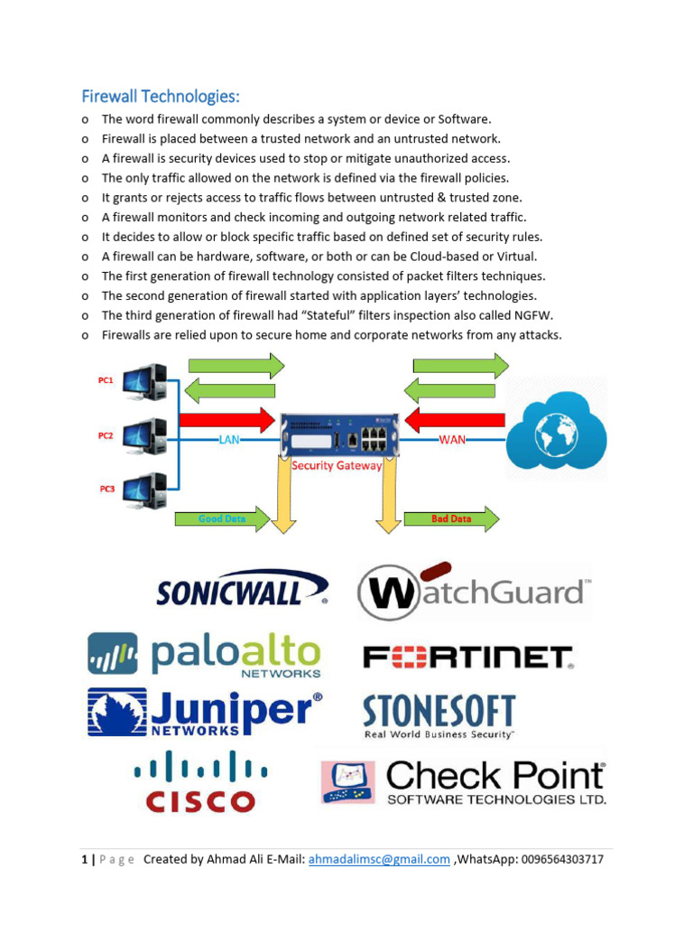 05-Firewall Technologies | PDF | Firewall (Computing) | Proxy Server