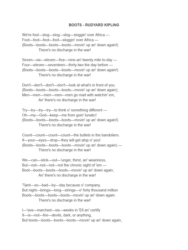 Boots - Roald Dahl | PDF