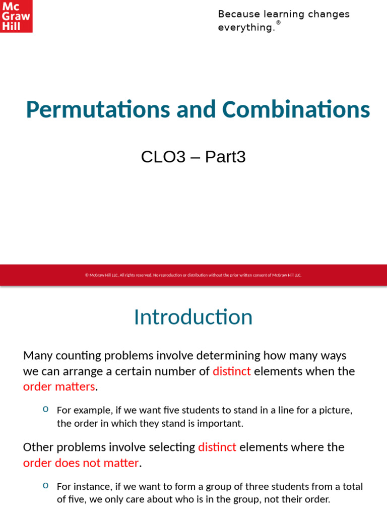 CLO3 - Part3 (Permutations and Combinations) | PDF | Mathematics ...