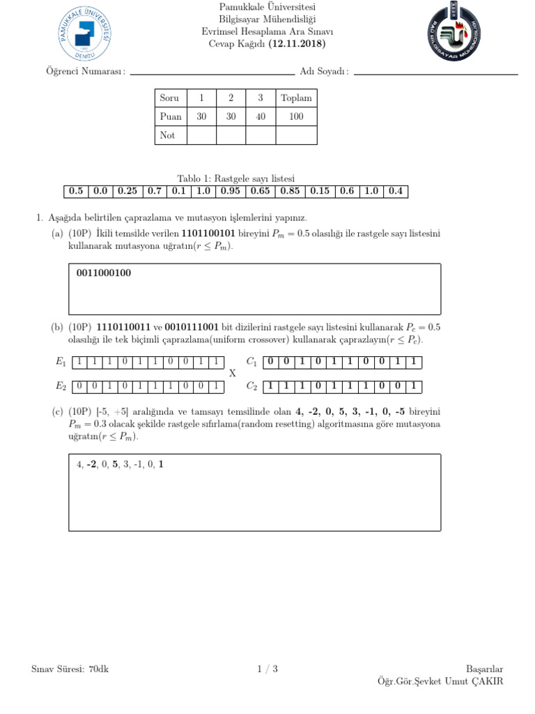 2018 Midterm Solution | PDF
