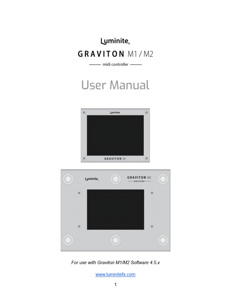 Graviton M2 User Manual | PDF | Usb | Computing
