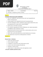 Class 9 Worksheet Ch5-Intro To Euclids Geometry | PDF