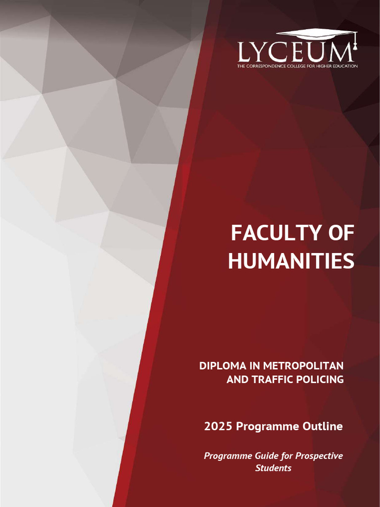 Diploma in Metropolitan Policing Guide | PDF | University And College ...